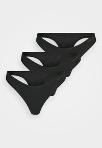 Calvin Klein Underwear IDEAL THONG 3 PACK - G-strenge - black/black/black/sort - Zalando.dk