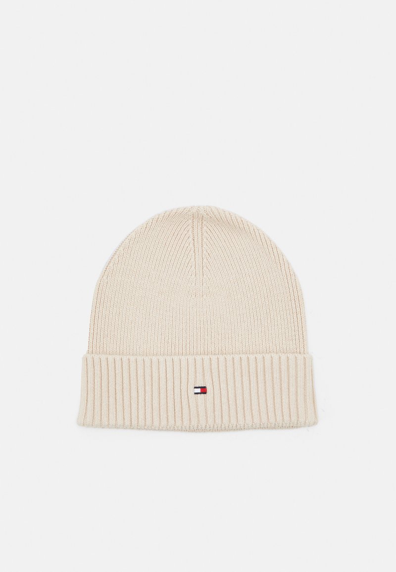Tommy Hilfiger ESSENTIAL FLAG BEANIE UNISEX - Mütze - creme/nude - Zalando.de