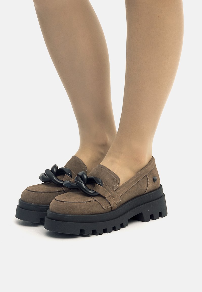 mtng Slipper - taupe/braun - Zalando