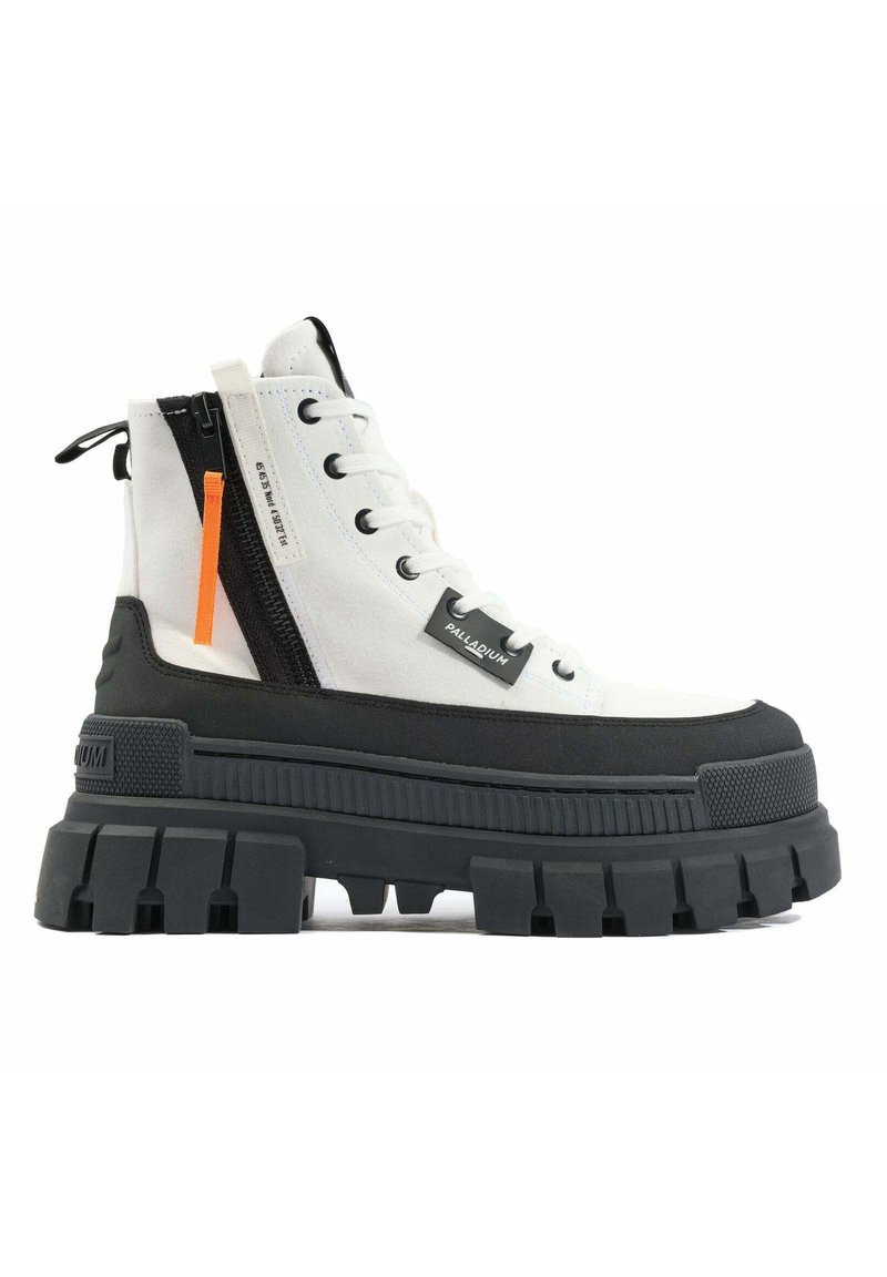 Palladium REVOLT ZIP TX - Bottines à plateau - star white/blanc ...