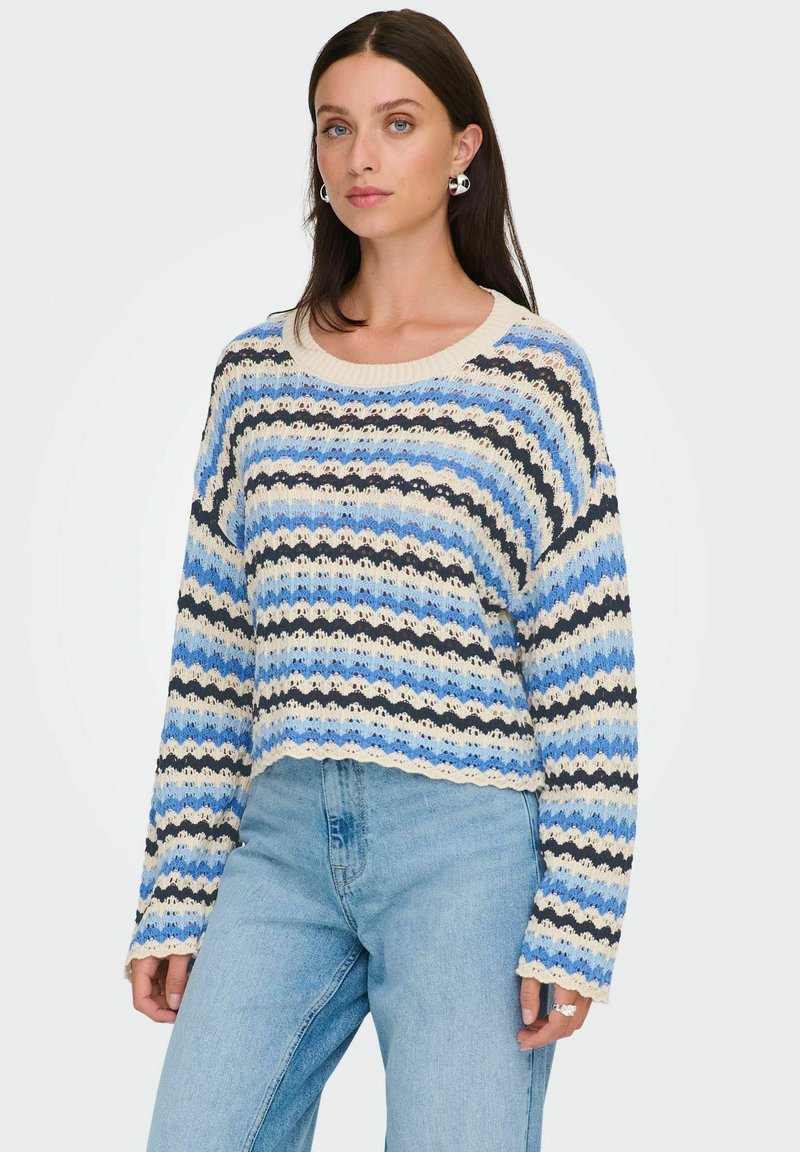 ONLY ONLASA - Strickpullover - birch 1/offwhite - Zalando.ch