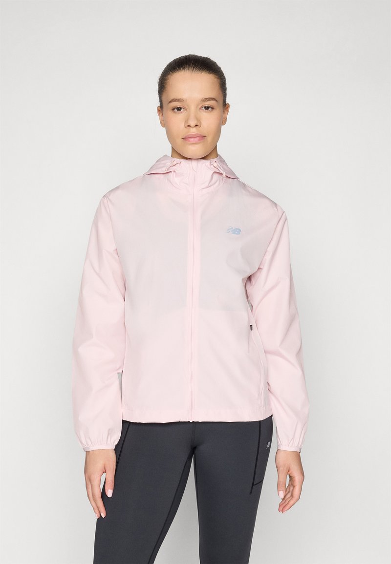 New Balance HOODED JACKET - Windbreaker - rose sugar/light pink ...