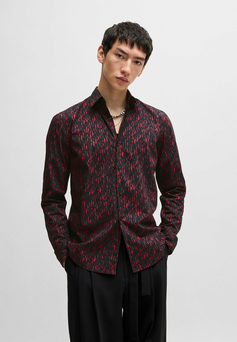 HUGO Shirt - open pink three/bordeaux - Zalando.co.uk