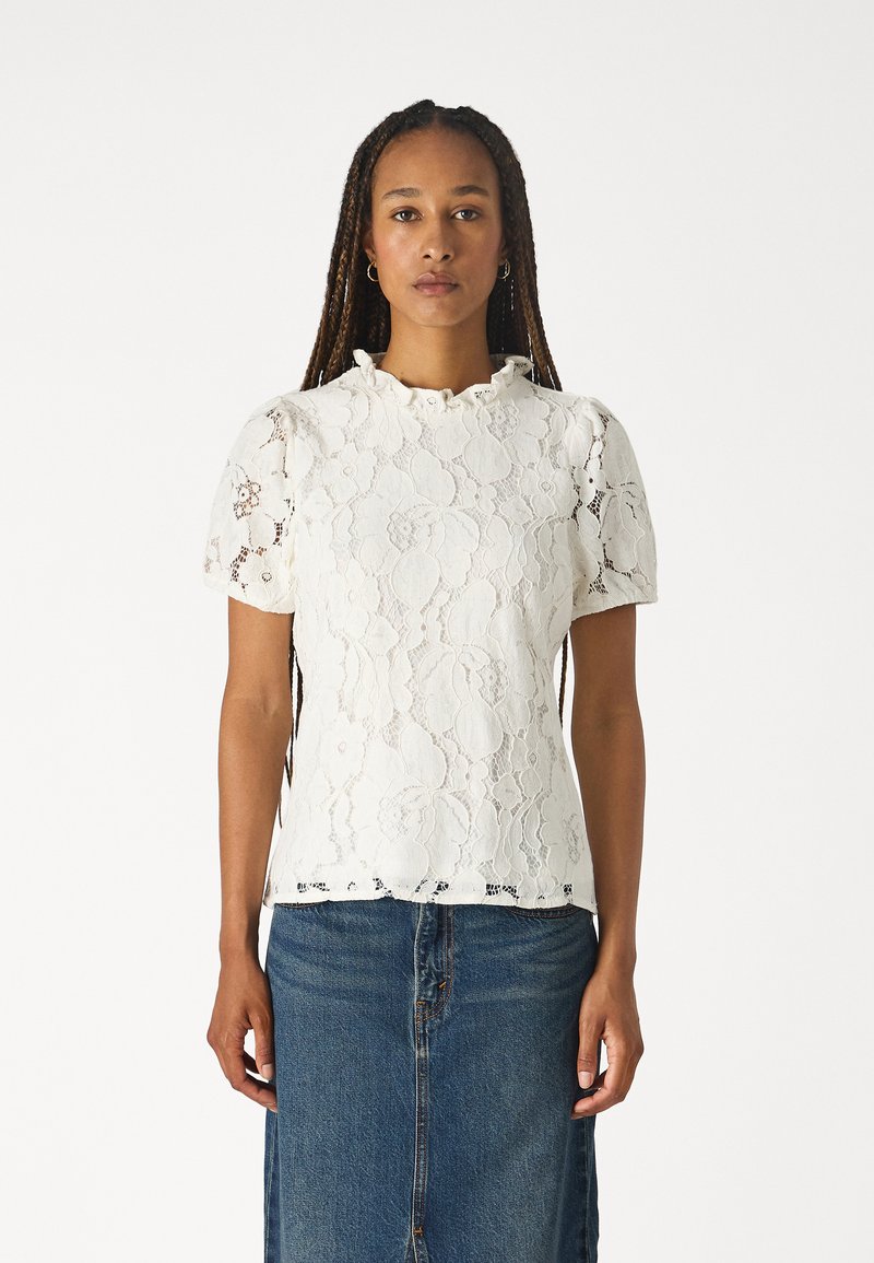 VILA VIHADA TOP - Blouse - cloud dancer/blanc - ZALANDO.FR