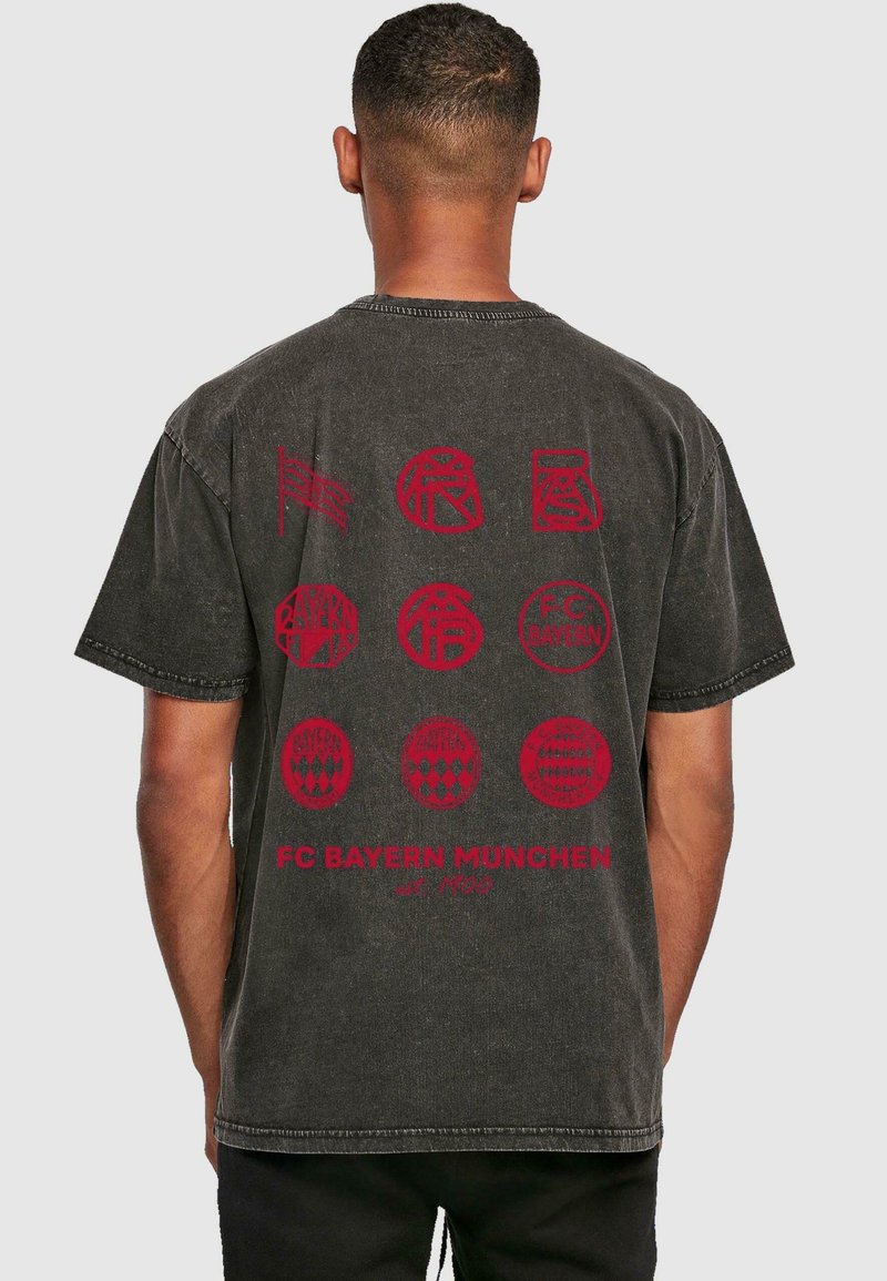 FC Bayern München LOGO HISTORY ACID WASHED HEAVY OVERSIZE TEE ...