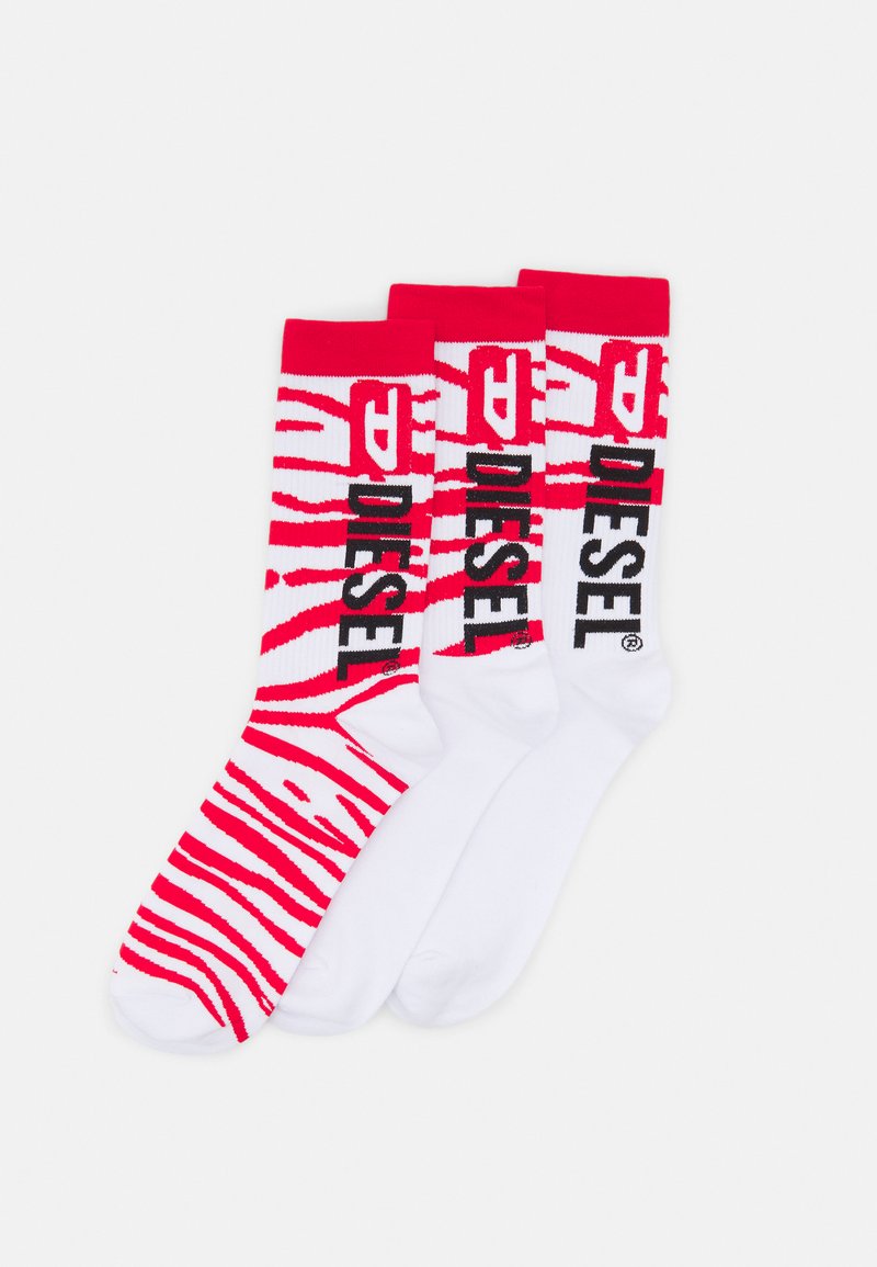 Diesel RAY 3 Pack - Socks - white/red/white - Zalando.ie