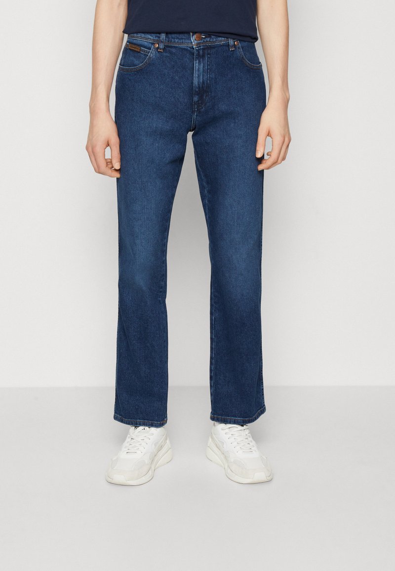 Wrangler TEXAS - Jeans Straight Leg - the rock/dark-blue denim - Zalando.de