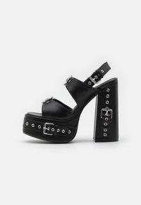 Koi Footwear ROTTEN MINDS BUCKLE PLATFORM - Platform sandals - black ...