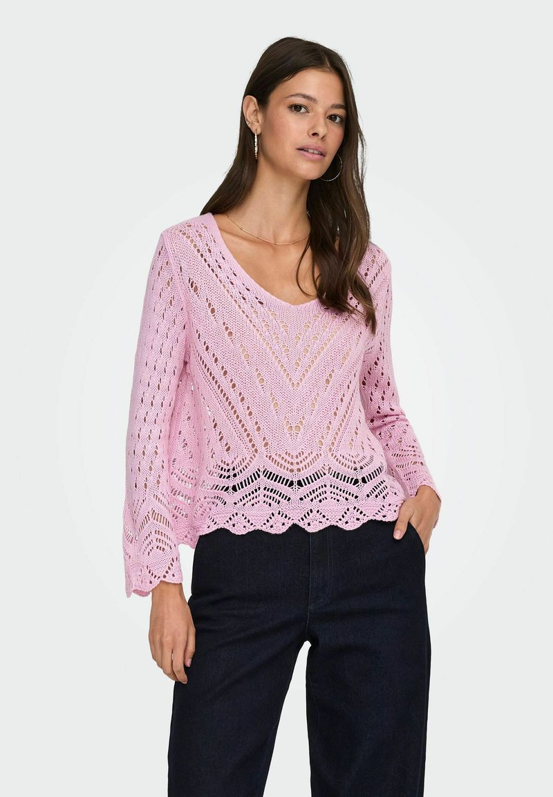 JDY NEW SUN CROPPED NOOS - Jumper - sweet lilac/purple - Zalando