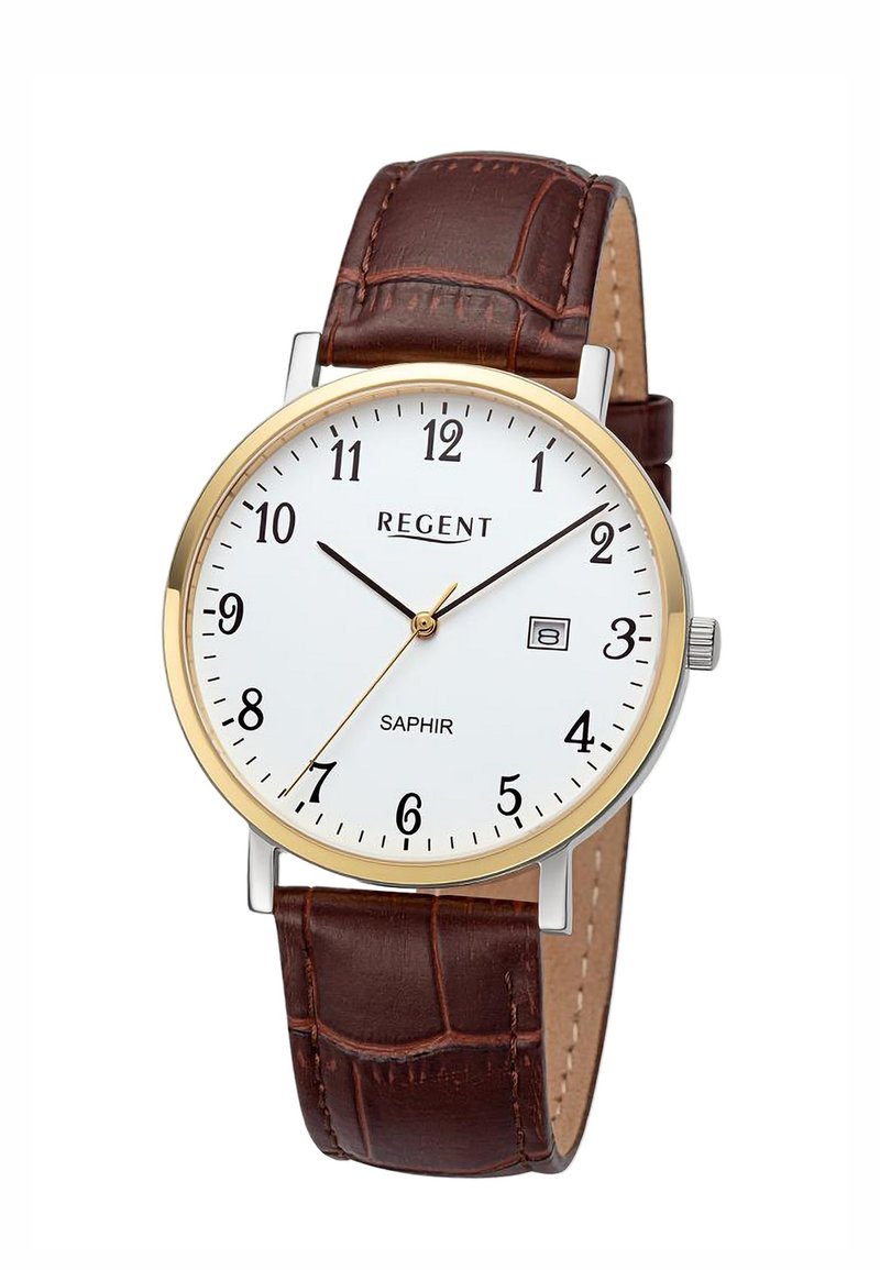 Regent ANALOG-ARMBAND - Watch - braun/silver-coloured - Zalando