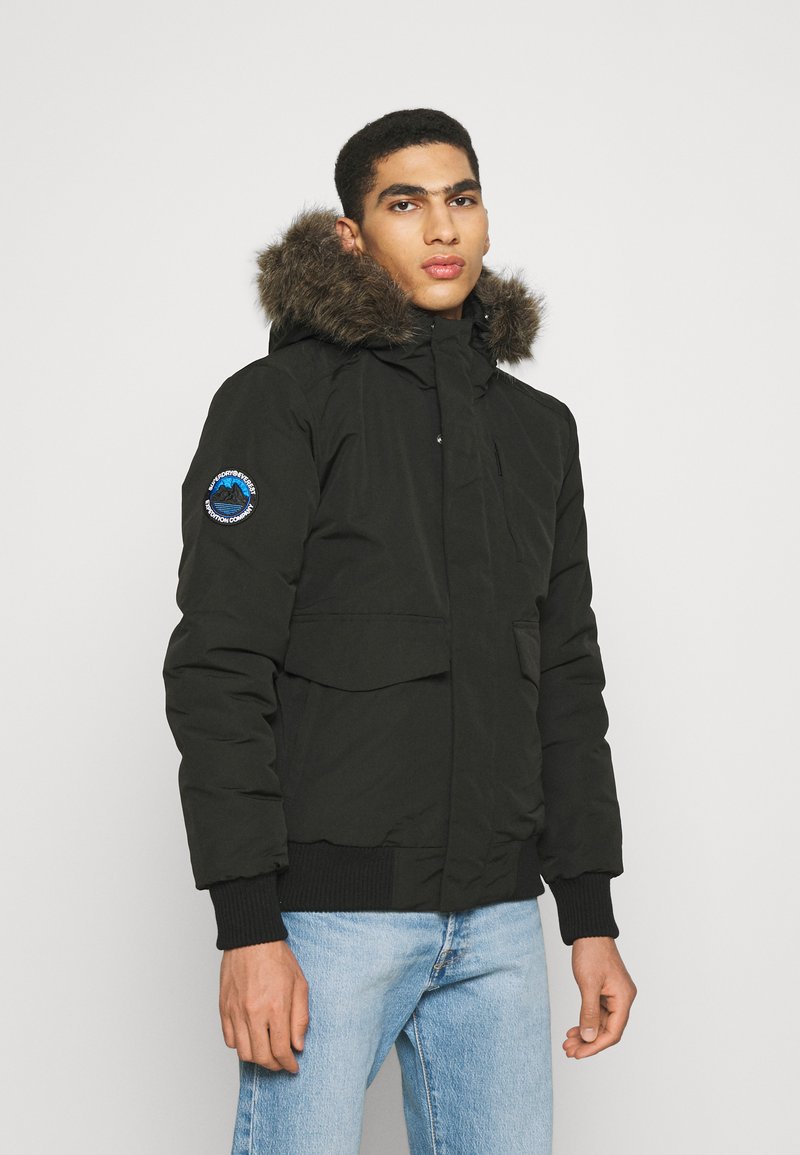 Superdry EVEREST - Winter jacket - jet black/black - Zalando.co.uk