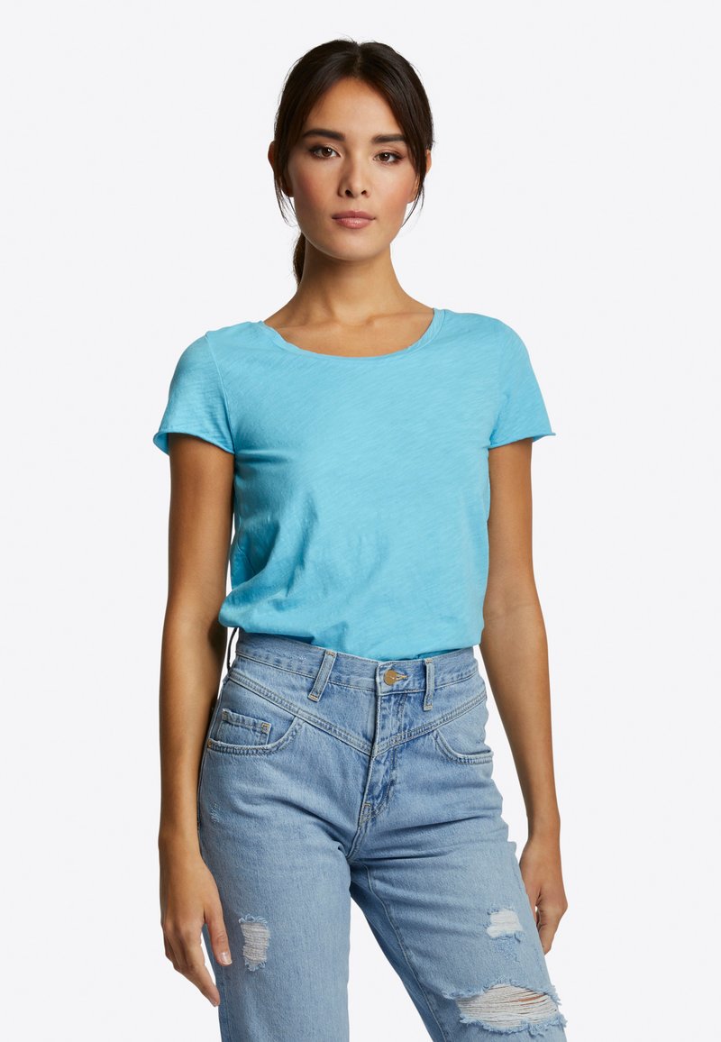 Rich & Royal MIT RUNDHALS - Basic T-shirt - river blue/blue - Zalando.ie