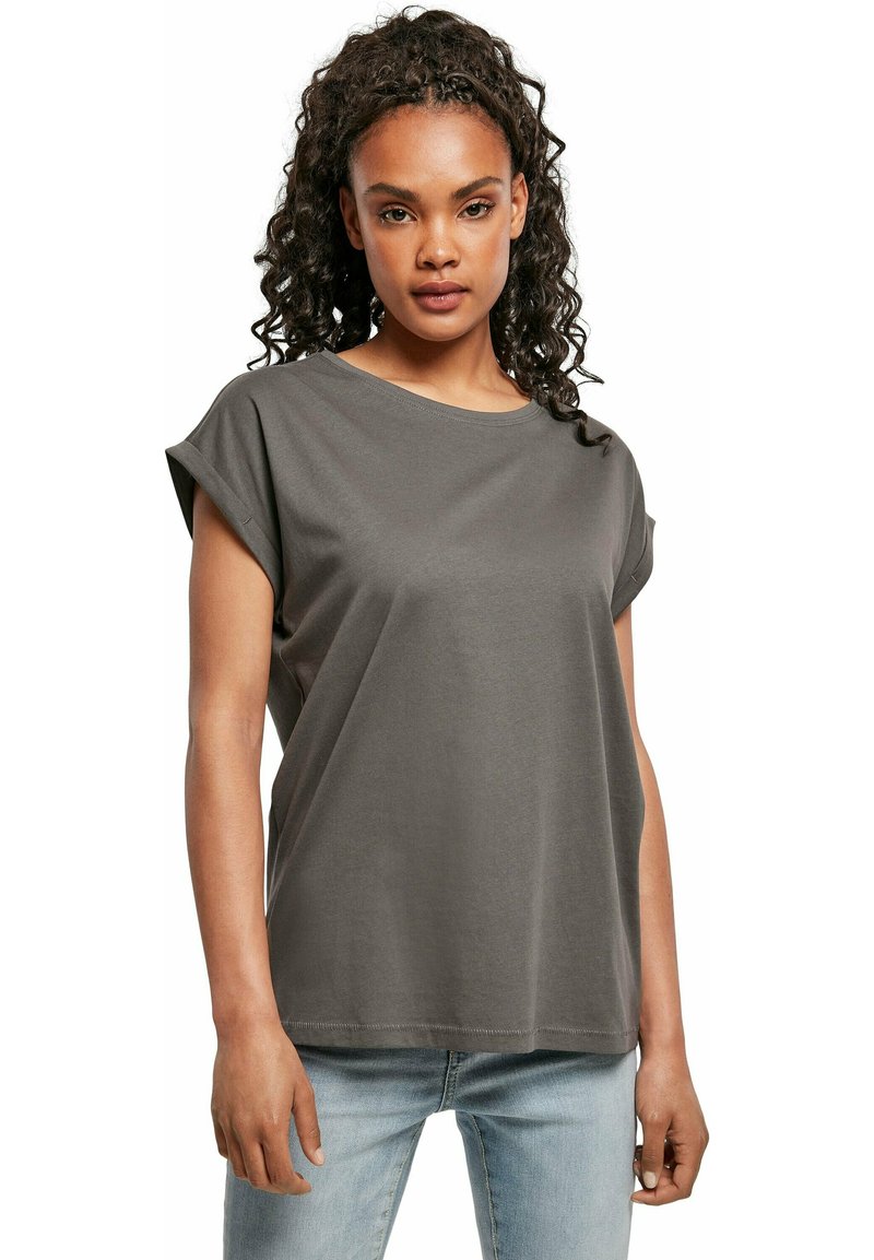 Urban Classics EXTENDED SHOULDER - T-shirts basic - darkshadow/due ...