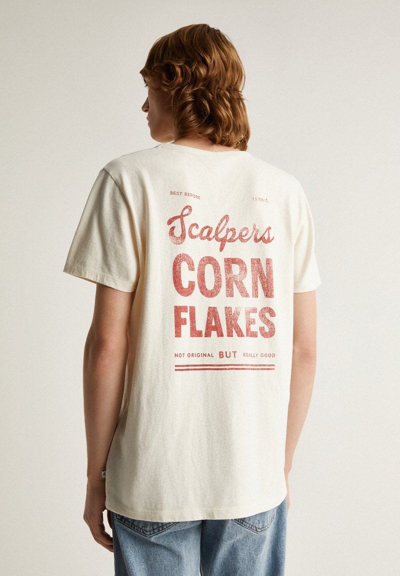 Scalpers FLAKES - T-Shirt print - off white/offwhite - Zalando.de