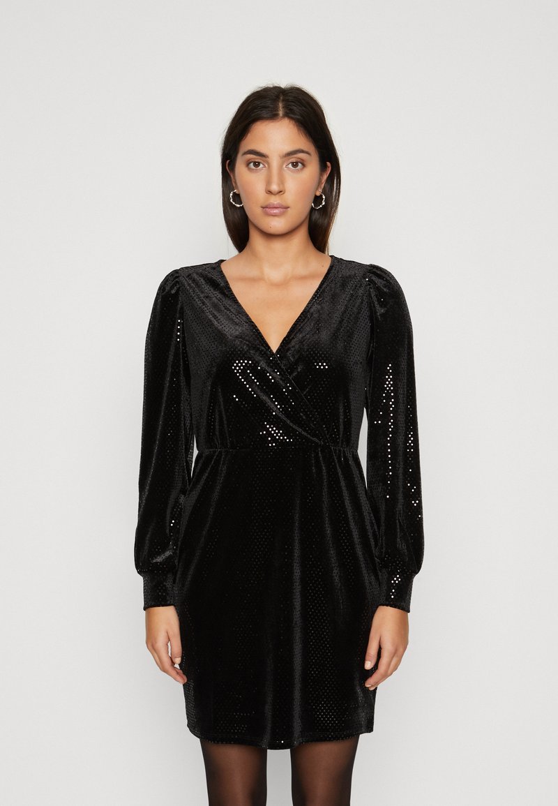 Vero Moda VMSENI WRAP DRESS - Cocktail dress / Party dress - black ...