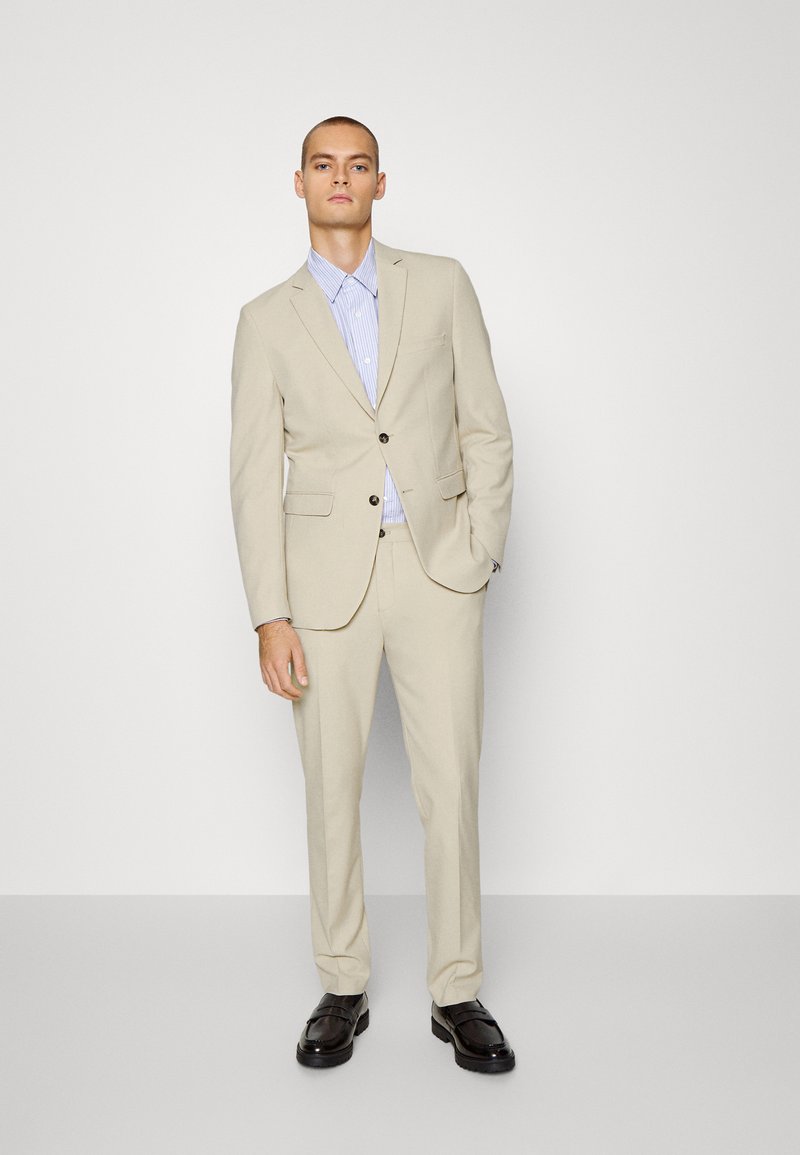 Selected Homme SLHSLIM MYLOLOGAN SINGLE BREASTED - Suit - beige - Zalando