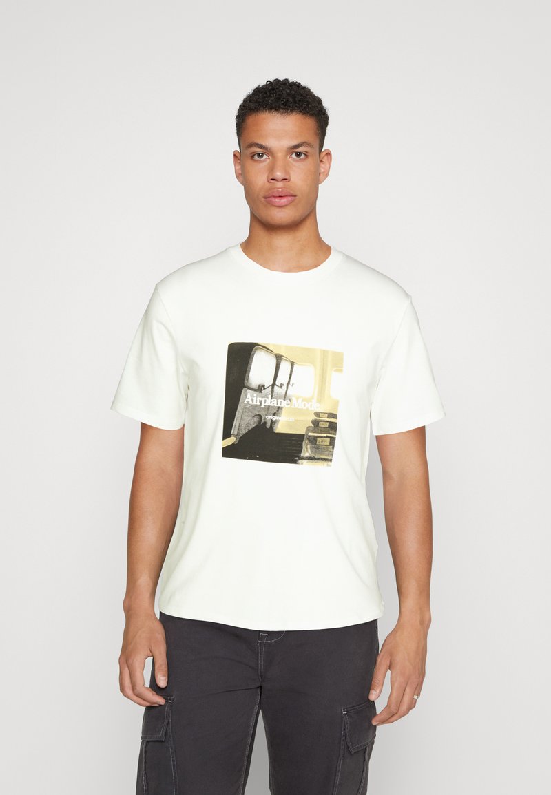 Jack And Jones Jordalston Crew Neck T Shirts Print Bright White Hvid