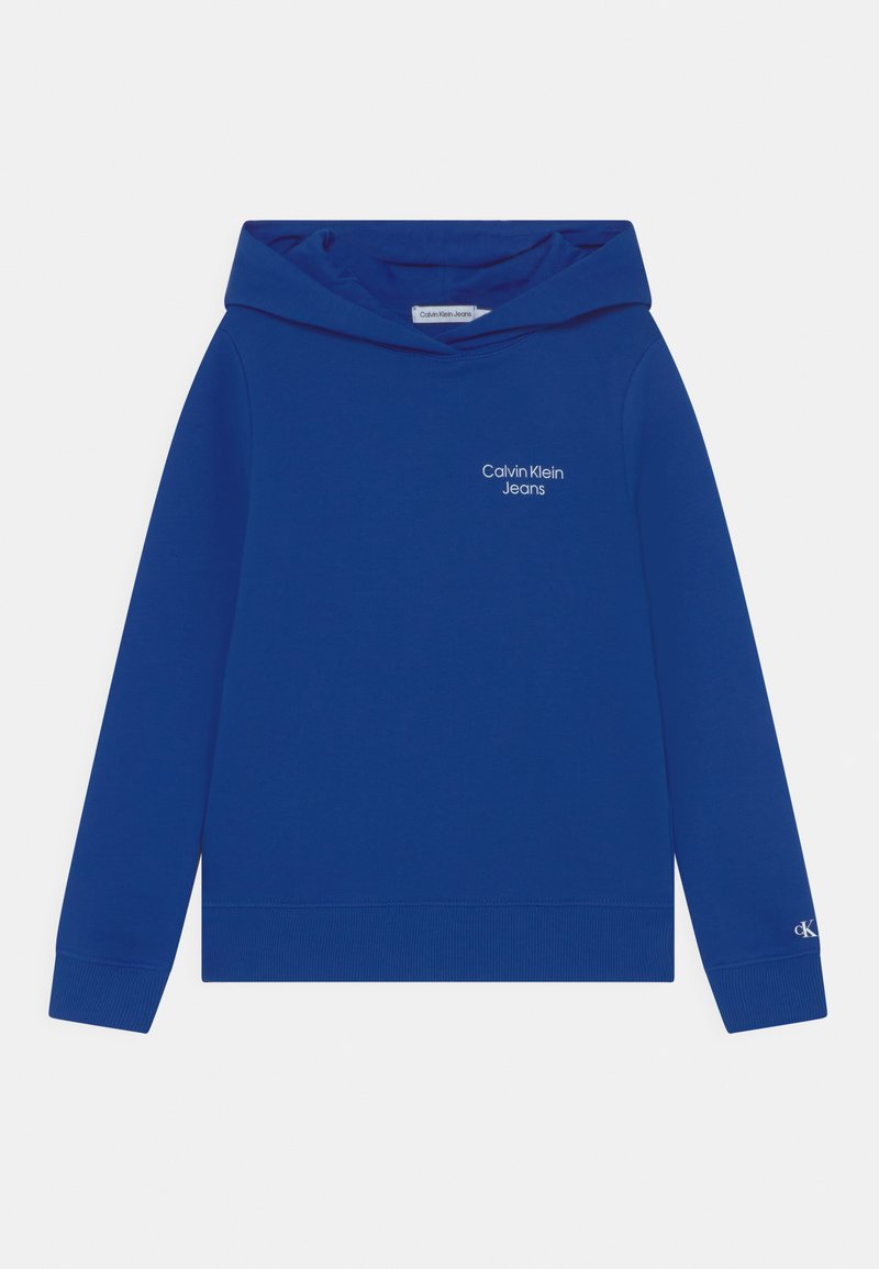 Calvin Klein Jeans Stack Logo Hoodie Kapuzenpullover Ultra Blue