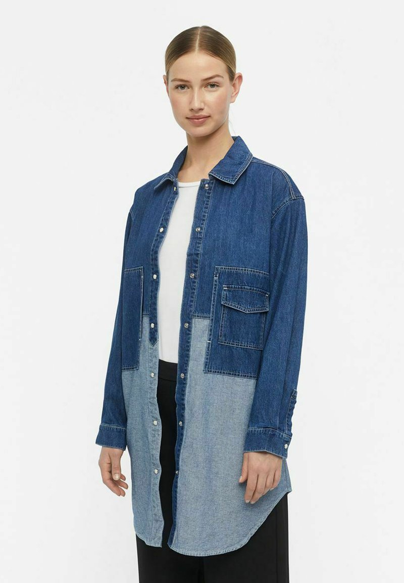 Object Hemdbluse - medium blue denim/blue denim - Zalando.de