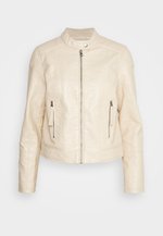 Pepe Jeans STAZIE - Kunstlederjacke - mousse white/offwhite - Zalando.ch