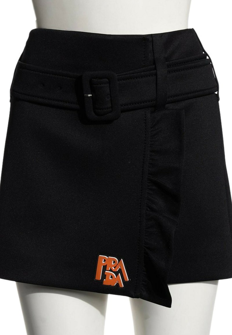 Prada MINI SKIRT BLACK - A-line skirt - black - (Pre-owned) - Zalando.ie