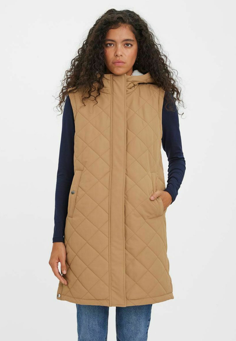 Vero Moda VMLOUISETEDDY NOOS - Chaleco - tigers eye/tostado - Zalando.es
