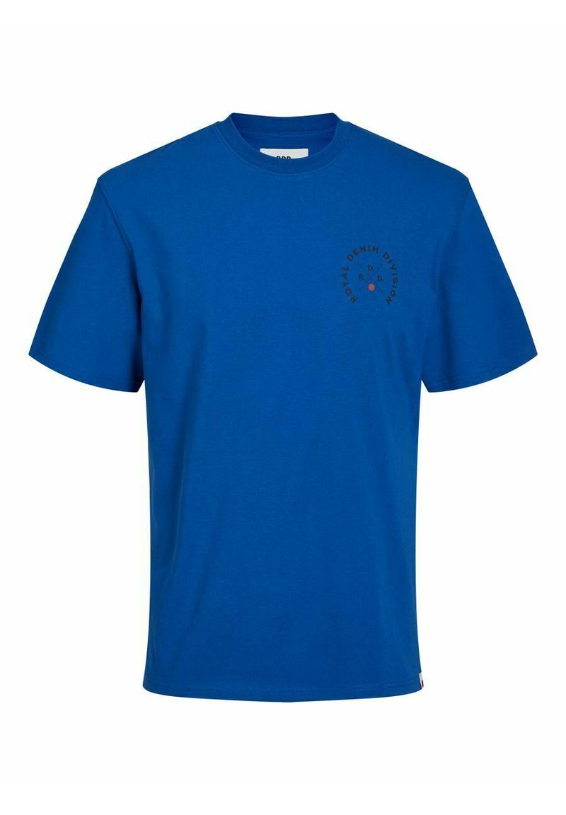 Jack & Jones JJRDD EDDY SS CREW NECK SN - T-Shirt print - true blue ...