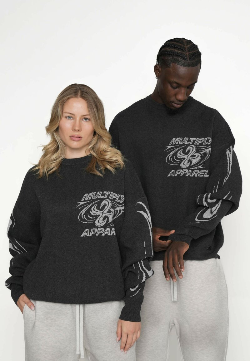 Multiply Apparel OVERSIZE TATTOED - Sweater - black/zwart - Zalando.nl
