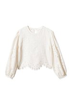 Mango EMBRO - Blouse - grezzo/off-white - Zalando.co.uk