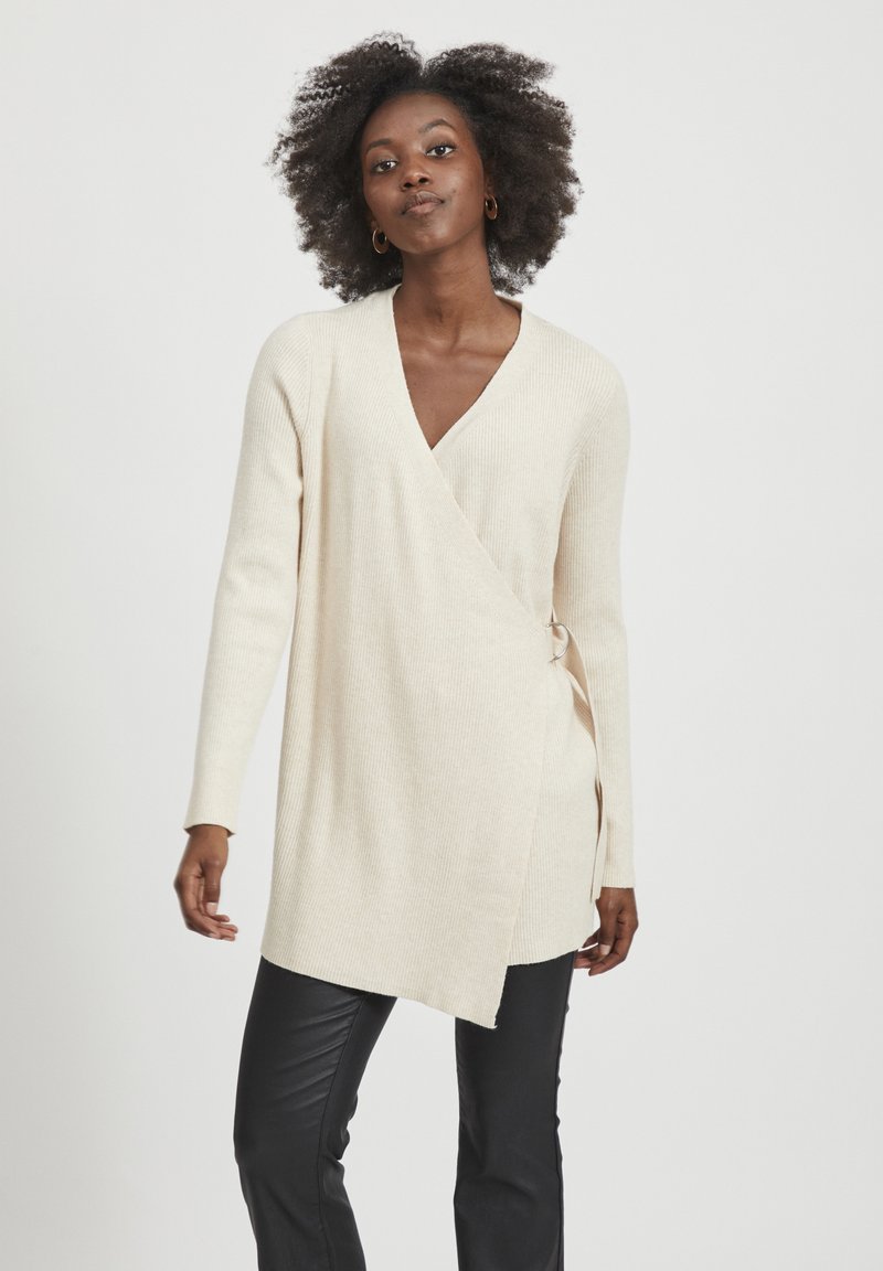 Object OBJFAE THESS CARDIGAN - Chaqueta de punto - sandshell/crema ...