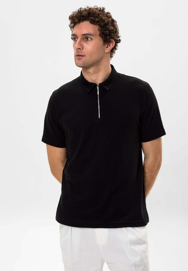 Antioch ZIPPERED - Poloshirt - black/schwarz - Zalando.de