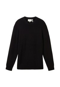 TOM TAILOR BASIC - Strickpullover - black/schwarz - Zalando.at