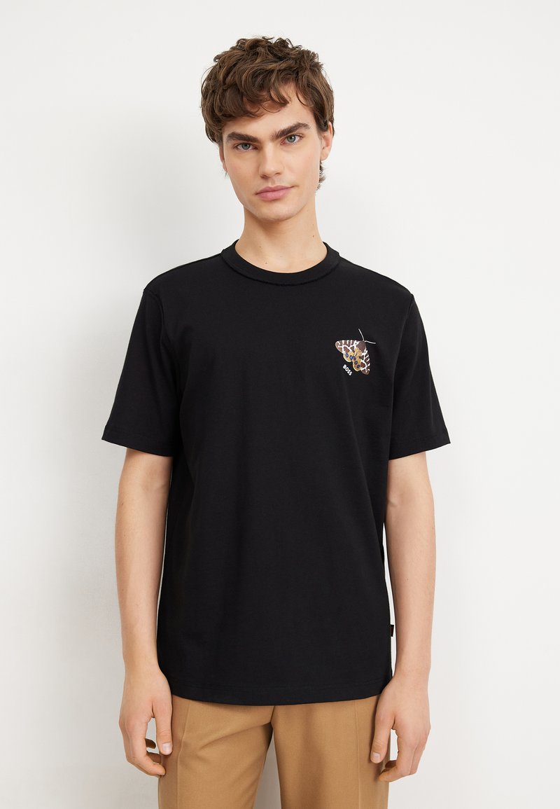 BOSS Print T-shirt - black - Zalando.ie