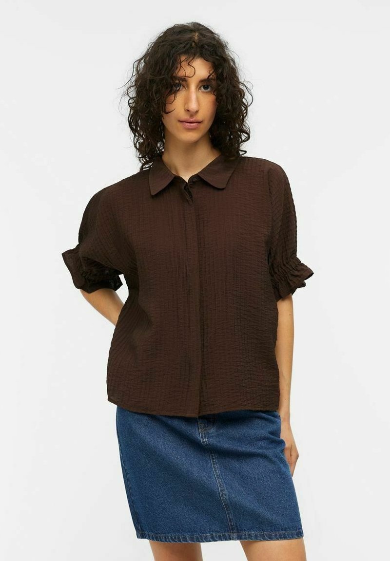 Object TEXTURIERTE - Chemisier - java/marron - ZALANDO.FR