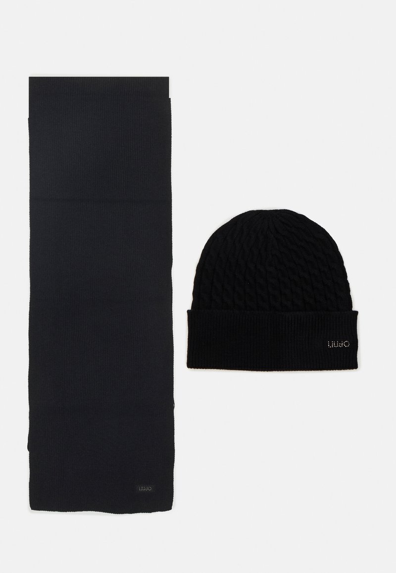 LIU JO COORDINATO BASIC TRECCIA SET - Berretto - nero - Zalando.it