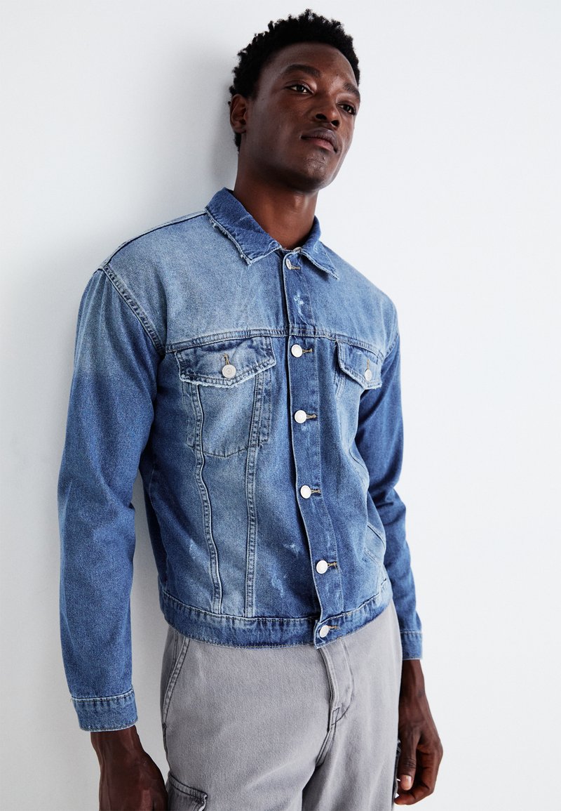 Only & Sons ONSJUST BOX JACKET - Jachetă din denim - light blue denim ...