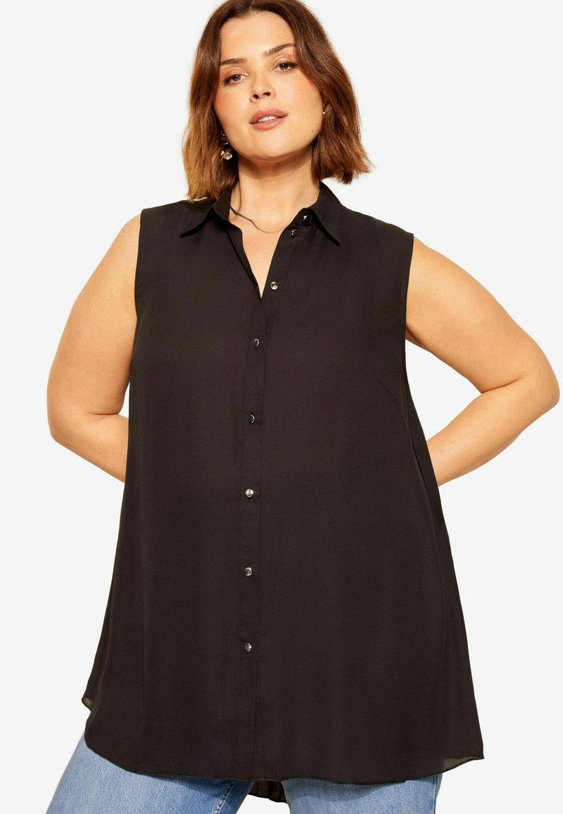 Curves Like These SLEEVELESS PLEATED - Débardeur - black/noir - ZALANDO