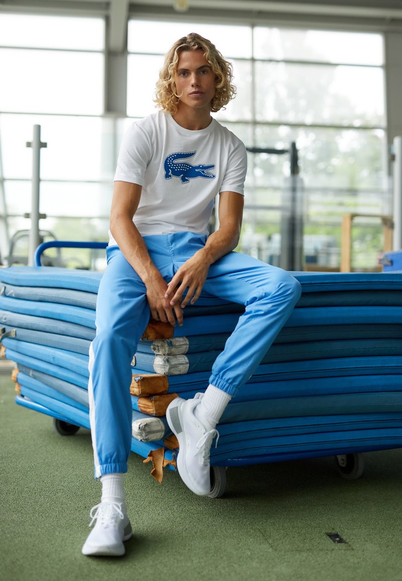 Lacoste Sport Shirt Big Croco Sports T Shirt White Kingdom White