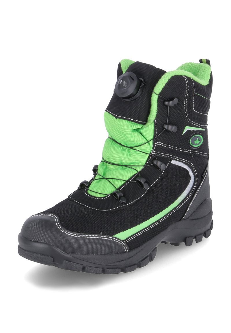 LICO ESKIL - Snowboot/Winterstiefel - schwarz grün/schwarz - Zalando.de
