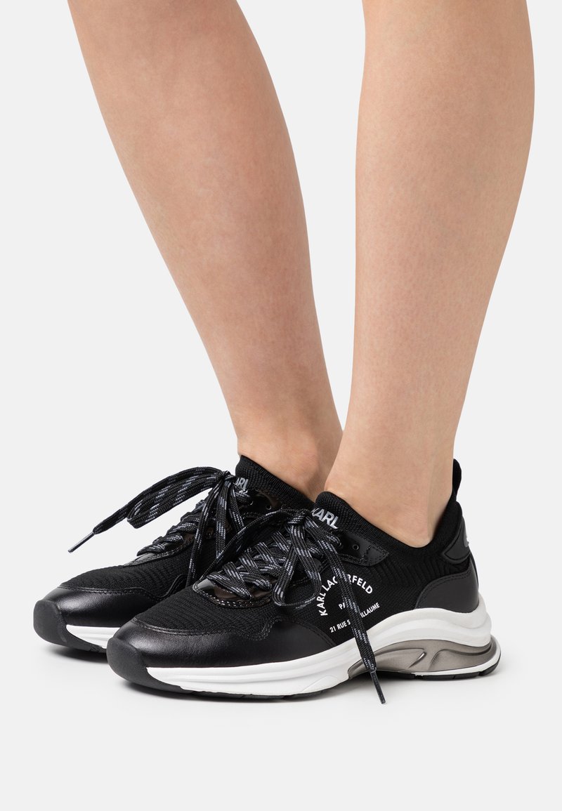 KARL LAGERFELD LUX FINESSE MAISON SOCK RUNNER - Baskets basses - black ...