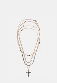PULL&BEAR WITH CROSS AND RHINESTONES - PACK - Collier - gold coloured/doré - ZALANDO.FR