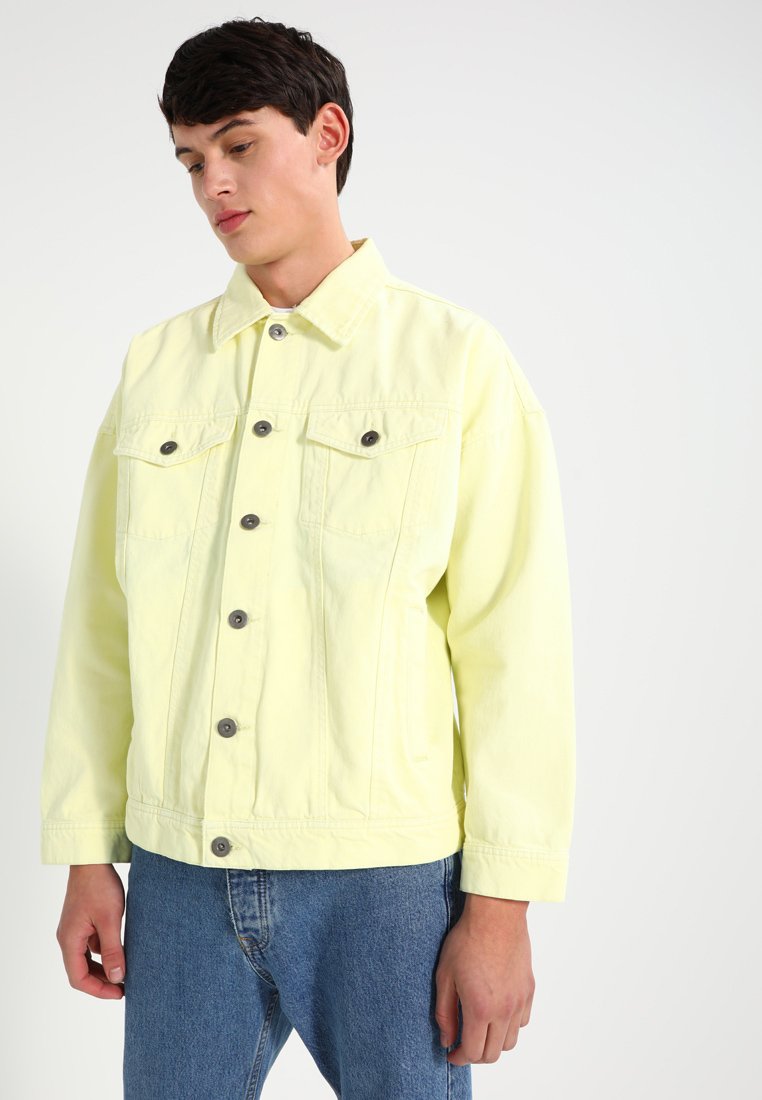 Urban Classics OVERSIZE FIT - Denim jacket - powder yellow/yellow ...