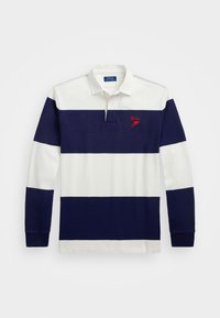 Polo Ralph Lauren CLASSIC FIT STRIPED JERSEY RUGBY SHIRT - T-shirt à manches longues - white ...