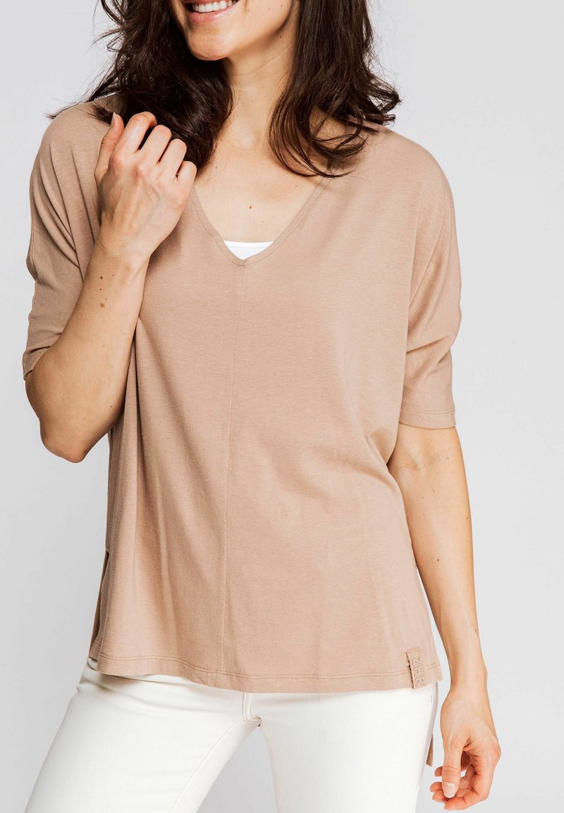 Zhrill MARIT - T-Shirt basic - taupe - Zalando.de