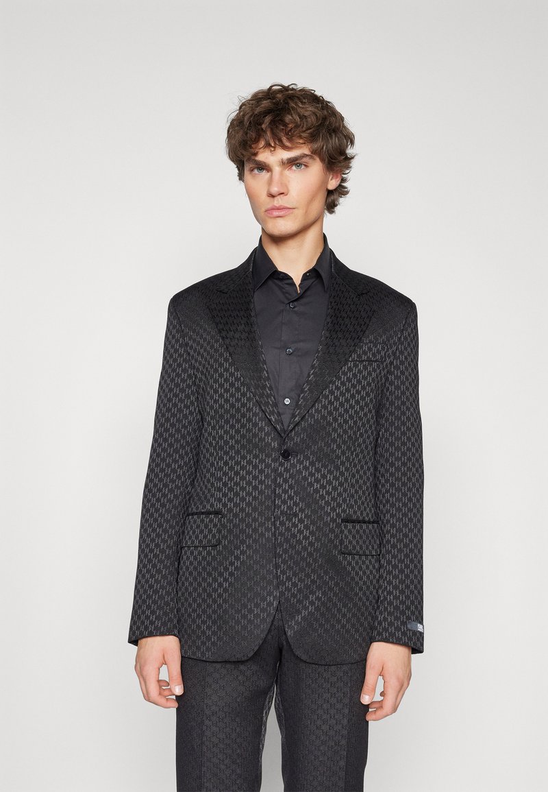 KARL LAGERFELD JACKET PURPOSE - Blazer jacket - black/black/black ...