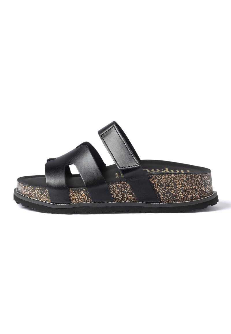Yokono PLATFORM SANDAL OCA-125 BLACK - Sandalias planas - black/negro ...