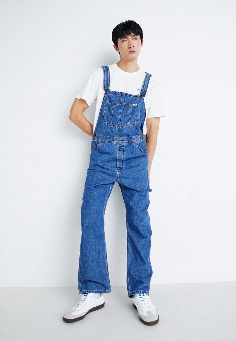 Lee BIB - Jeans Latzhosen - stone blue denim/stone-blue denim - Zalando.at