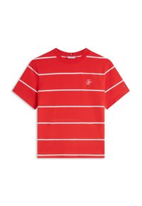 Tommy Hilfiger SCRIPT TEE - Print T-shirt - fireworks/bonita pink/red ...