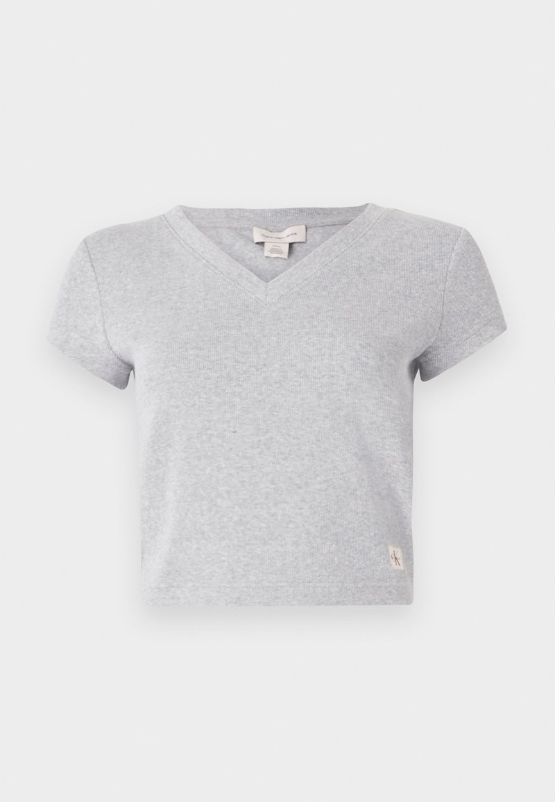 Calvin Klein Jeans T-Shirt basic - grey heather/grau - Zalando