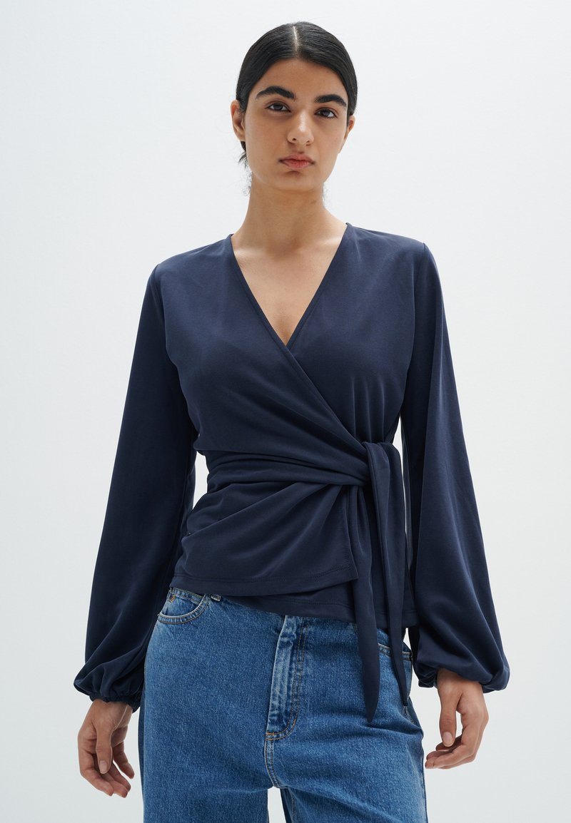 InWear CATJAIW - Bluse - marine blue/dunkelblau meliert - Zalando.de